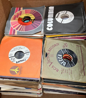Lot 10 Quanty 250 45 rpm records - 50s, 60s, 70s & more. Great 4 Oldies ...