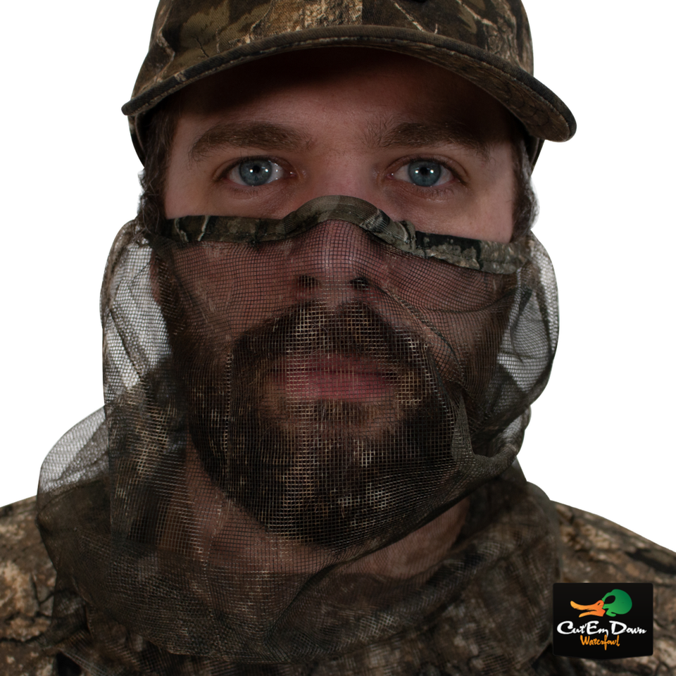 NEW BANDED GEAR 3/4 CAMO MESH FACE MASK - DUCK TURKEY HUNTING ...
