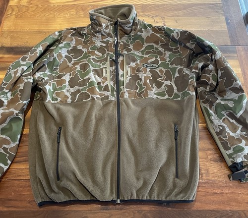 Drake Waterfowl Guardian Flex Fleece FZ Jacket DW7375 Old School Camo ...