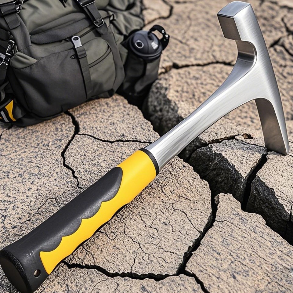 32 oz Brick Hammer, Flat head Rock Pick Hammer, 11.2 inch All Steel ...