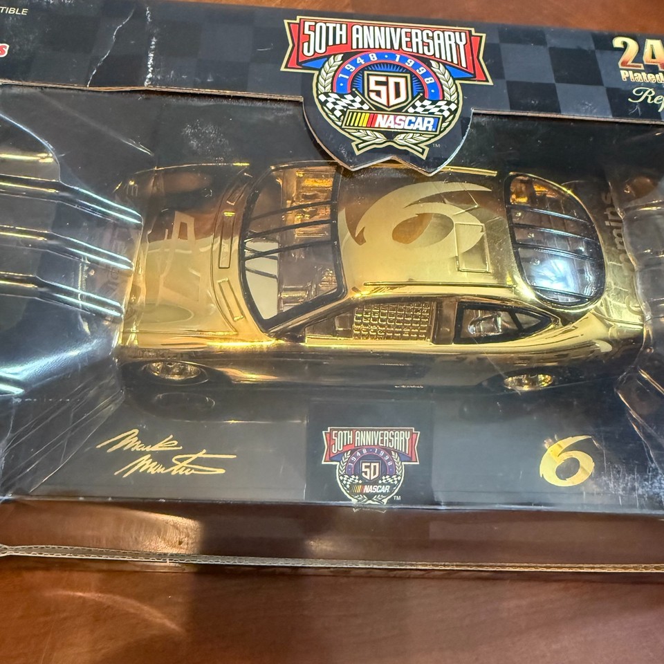 Racing Champions NASCAR 50th Anniversary 24K Gold Plated Die-Cast 1:24 ...