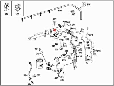Genuine MERCEDES Fuel hose 6510706481 | eBay