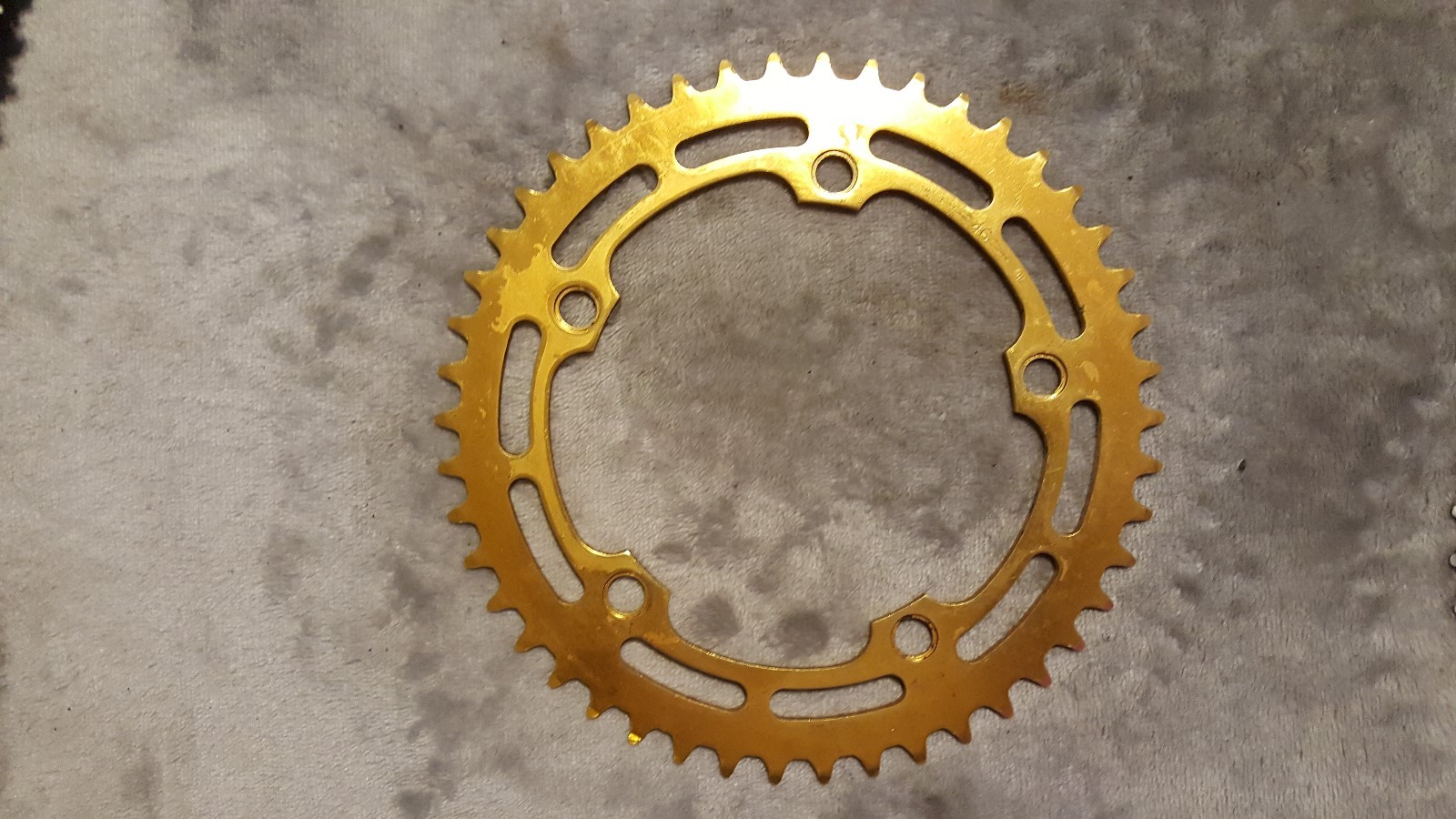 OLD SCHOOL BMX SHIMANO 46 TOOTH GEAR GOLD CHAINRING SPROCKET VINTAGE | eBay