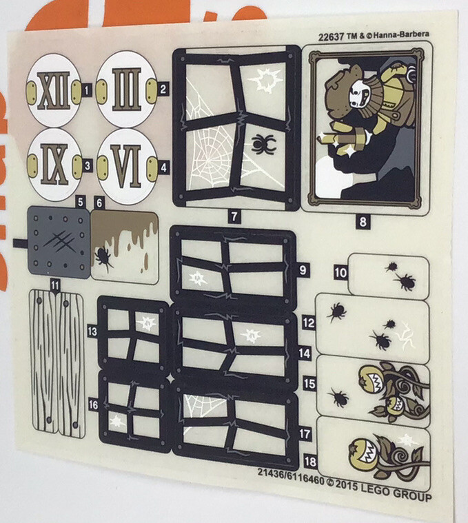 Lego 75904 Sticker Sheet Scooby Doo mystery mansion | eBay