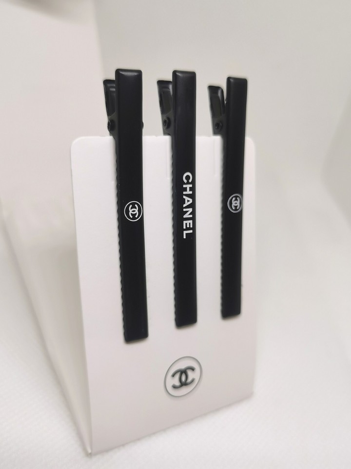 Chanel Beaute Hair Pin Hair Clip Hair Accessory Limited Black Novelty 3 ...