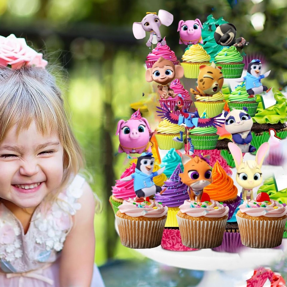 TOTS CUPCAKE CAKE TOPPER BIRTHDAY SUPPLIES DECORATION THEME IDEA FAVOR ...