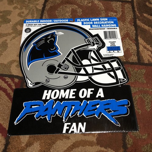 Vintage 1995 NFL Carolina Panthers Lawn Sign 90s Door Wall Hanger ...