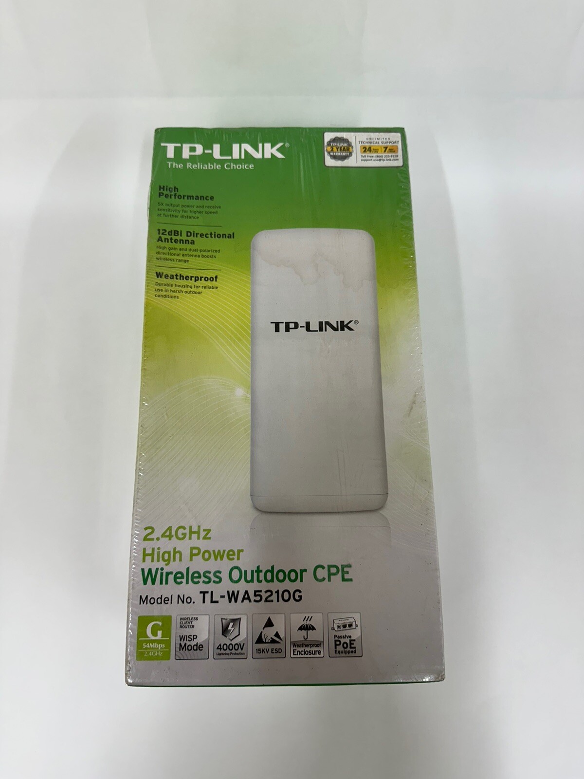 TP-Link TL-WA5210G 2.4GHz 12dBi 54Mb High Power Wireless Outdoor CPE ...