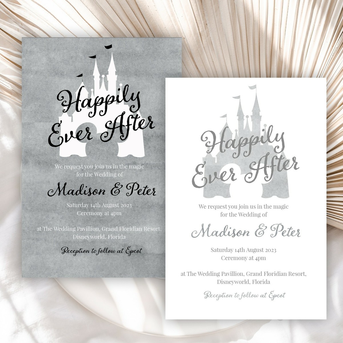 Castle Wedding Invitations Design Fairy Tale Wedding Invitations