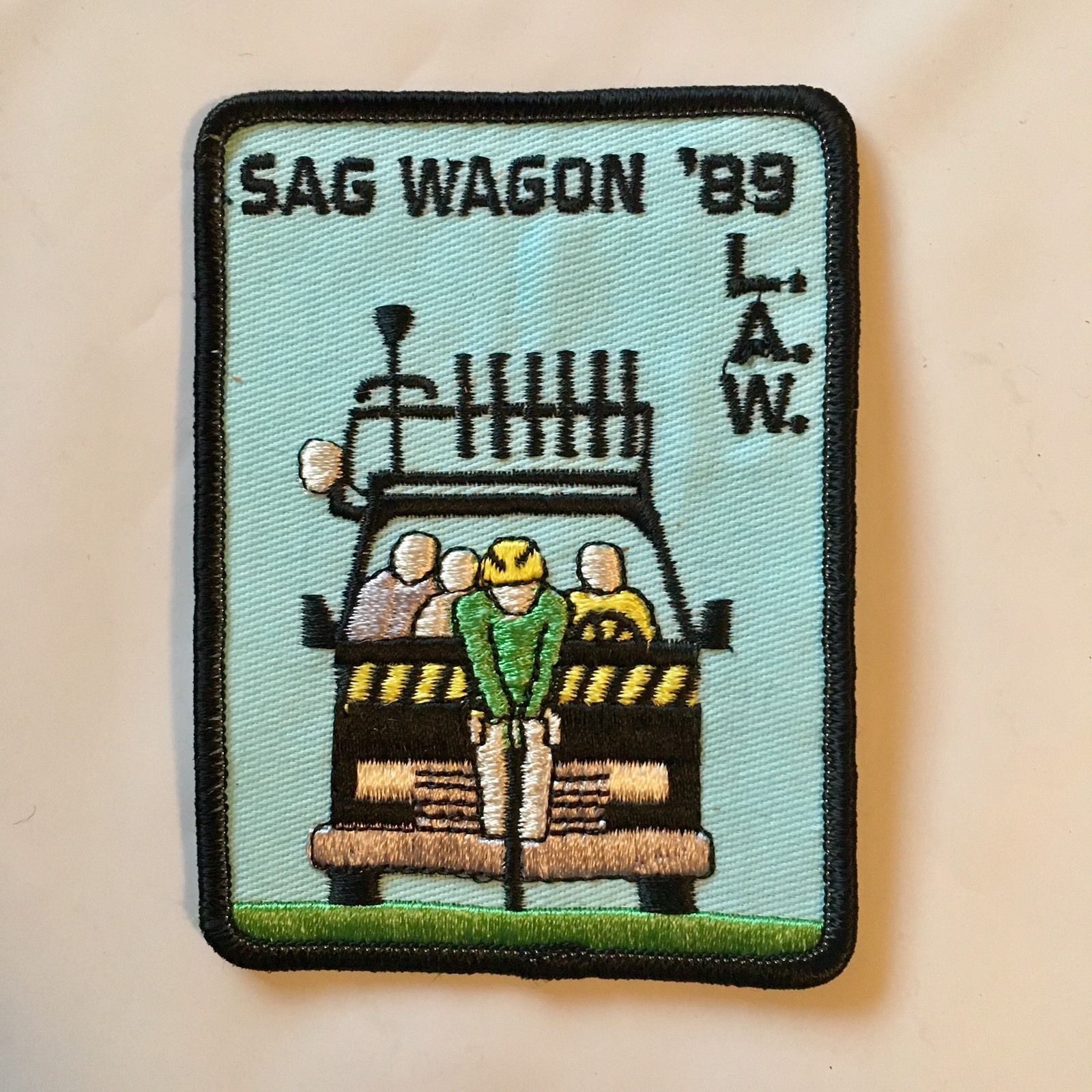 L.A.W. League Of American Wheelmen Patch - Sag Wagon 1989 | eBay