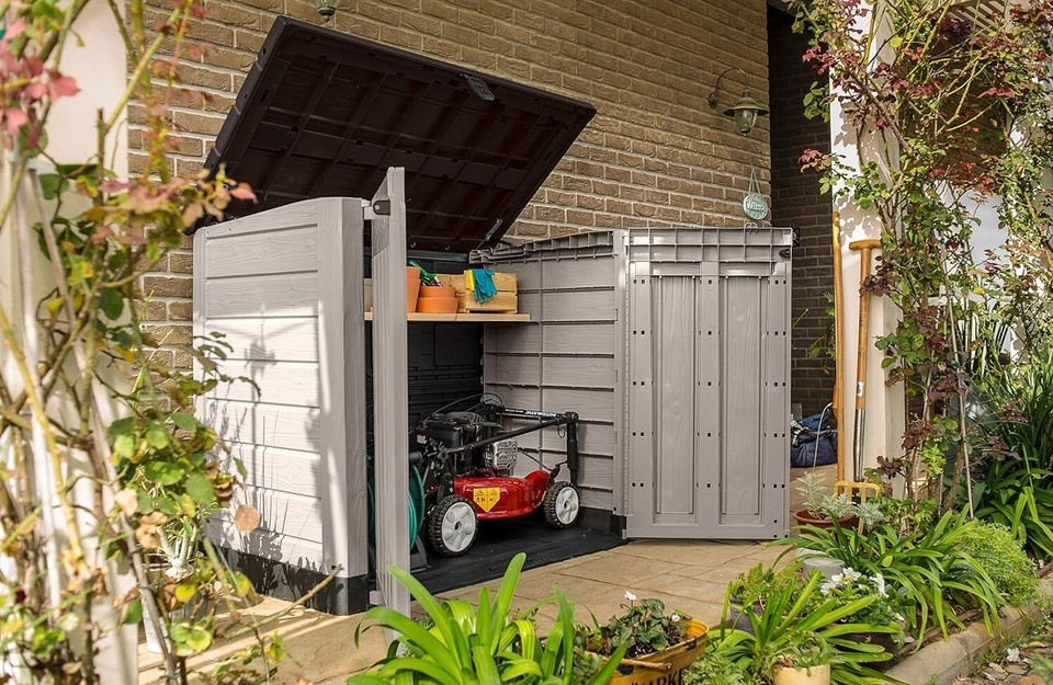 Large Keter Store PRO Garden 1200L Storage Box XL Shed Outside Bike Bin ...