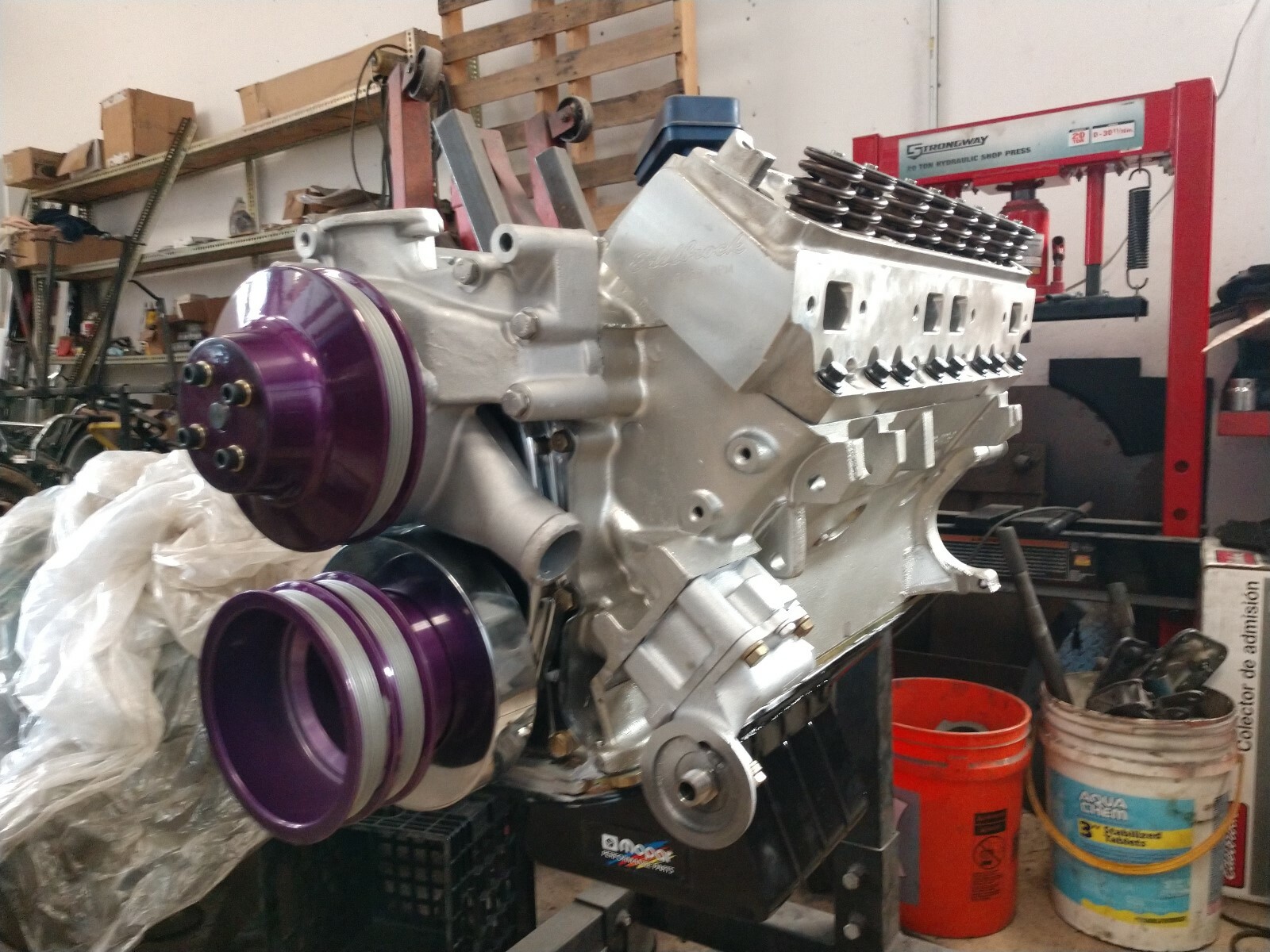 MOPAR DODGE 440-500 CI ENGINE HI PERF COMPLETE ASSEMBLY SOLID CAM 600HP ...