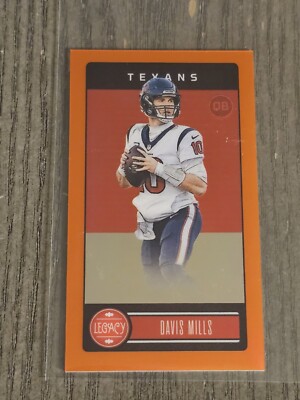 2023 Panini Legacy Davis Mills #39 Mini Orange Parallel 37/125 | eBay