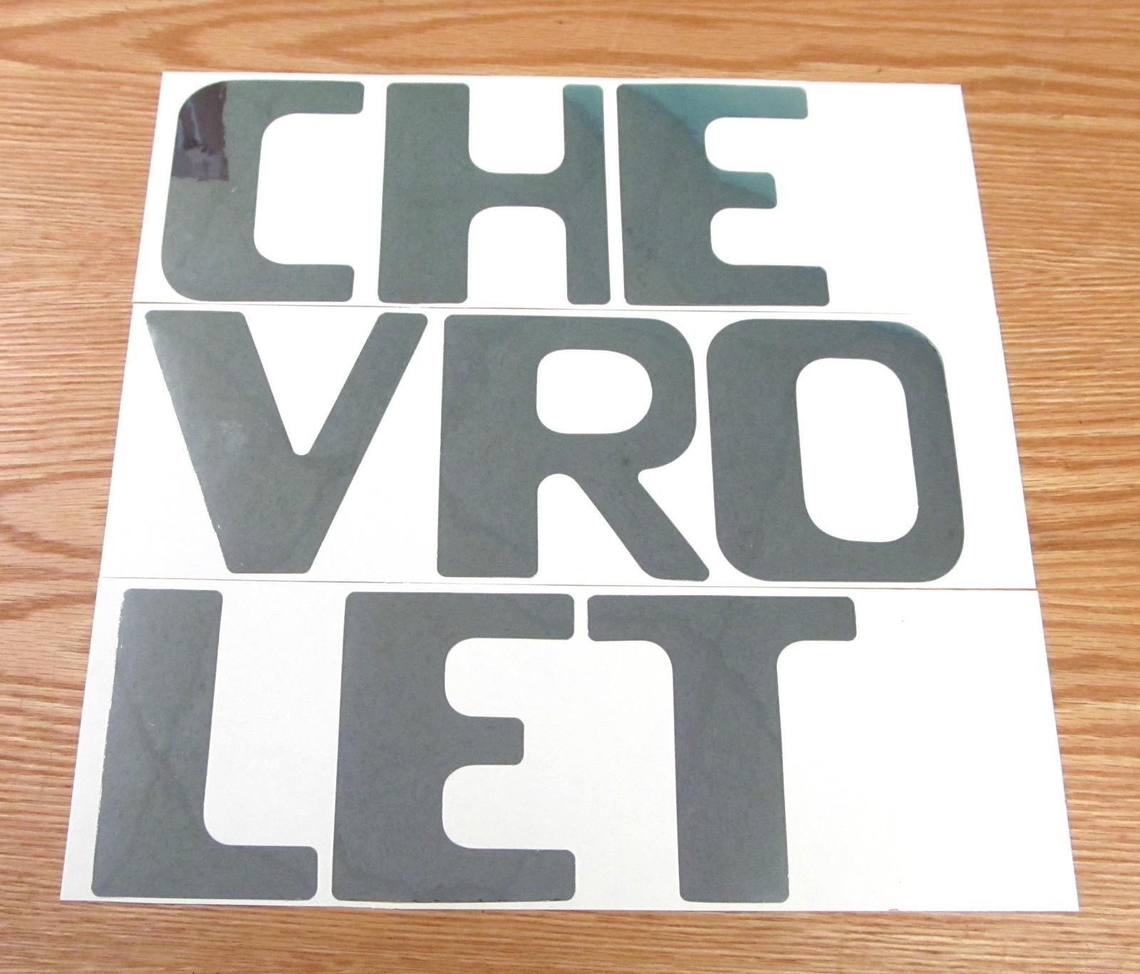 54 1955 56 57 58-66 CHEVY TRUCK TAIL GATE LETTERS Step side Chrome ...