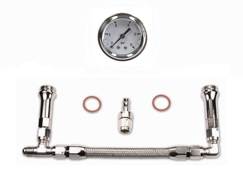 Quick Fuel Holley Braided Dual Feed Fuel Gauge Line 6AN 34-6000-SS-KIT ...