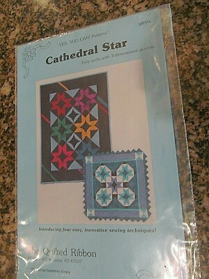 *"Cathedral Star" Quilt Pattern by The Quilted Ribbon - Yes, You Can ...
