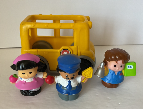 Fisher Price Little People Tiny School Bus with Driver and 2 Riders | eBay
