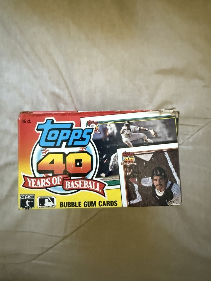 VINTAGE 1991 Topps Baseball Unopened Wax Box 36 count wax pack MLB ...