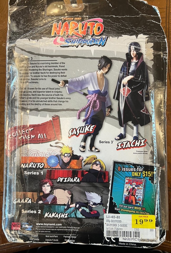 Naruto Shippuden Sasuke Action Figure Official Toynami Omakase Release ...