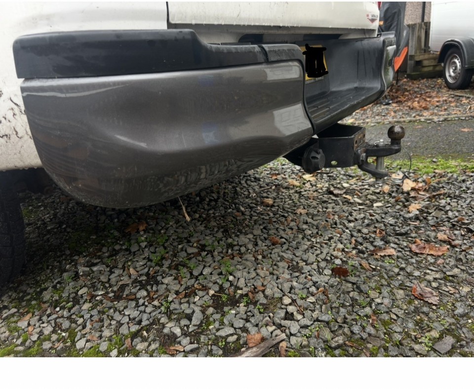 TOYOTA HILUX REAR BUMPER DOUBLE CAB 16-23 GREY 521590K300,521510K090 ...