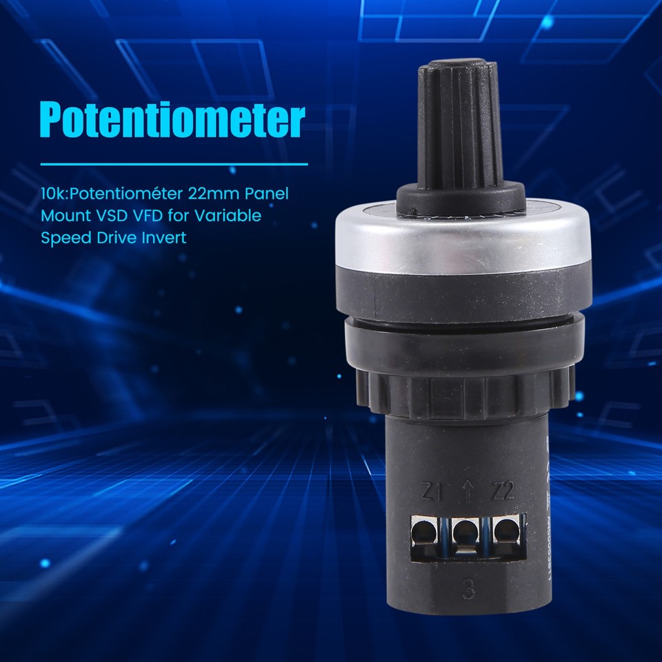 3X(10K Potentiometer 22mm Governor VSD VFD For Variable Speed Drive5549 ...