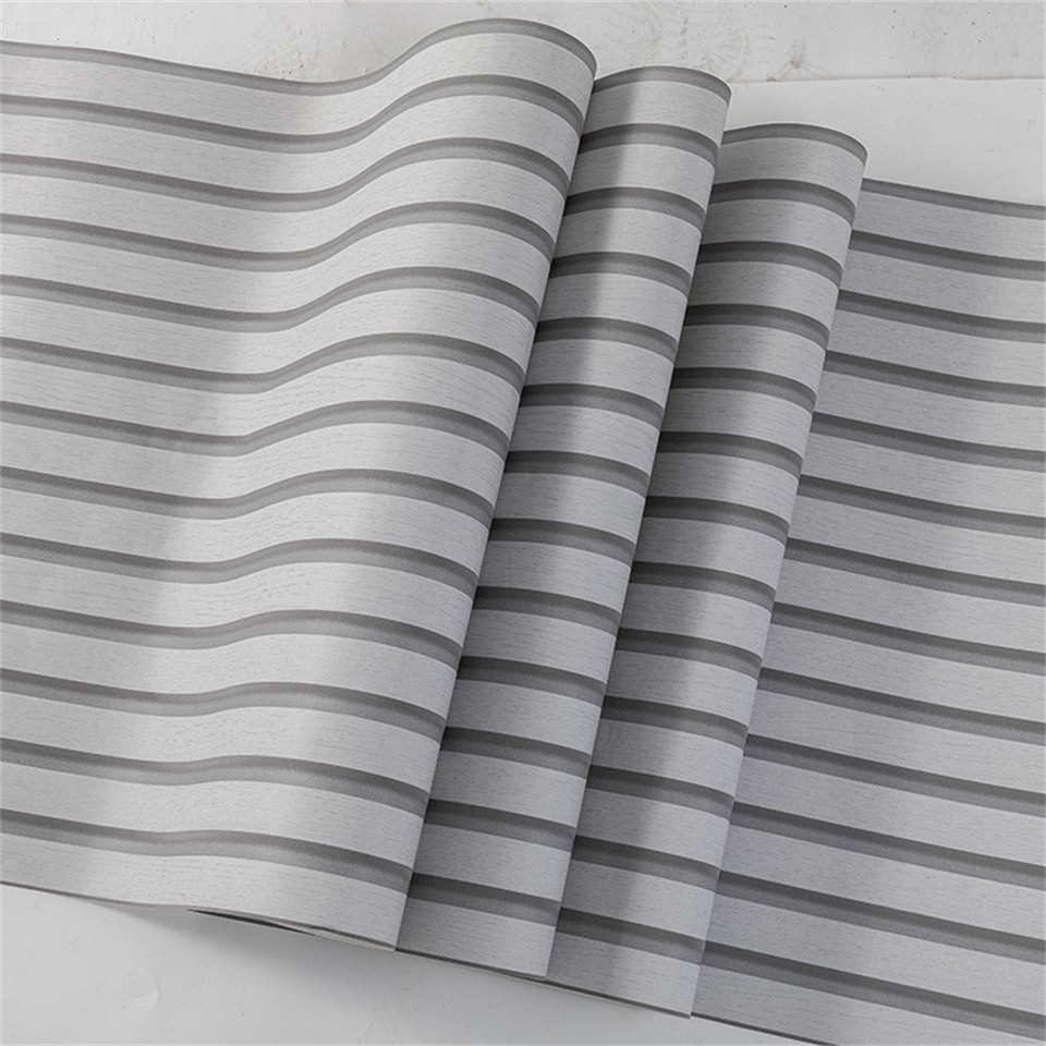 6X Wood Grain Wallpaper Wooden Slat Panel 3D Effect Stripe Wall Paper ...