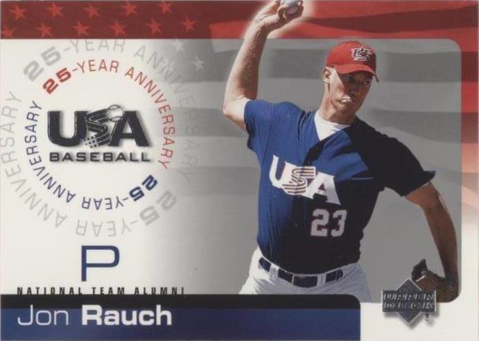 2004 Upper Deck USA Baseball 25-Year Anniversary - Jon Rauch #USA-148 ...