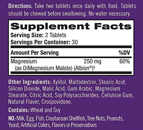 Natrol High Absorption Magnesium Chew Tablets 60 Count for sale online ...