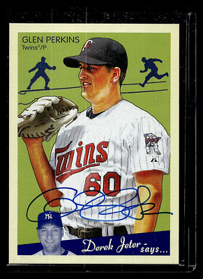 2008 UPPER DECK GOUDEY AUTOGRAPHS #GP GLEN PERKINS MINNESOTA TWINS ON CARD | eBay