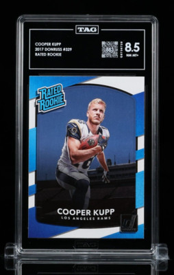 2017 Panini Donruss Rated Rookie Cooper Kupp #329 RC TAG 8.5 L.A. Rams ...