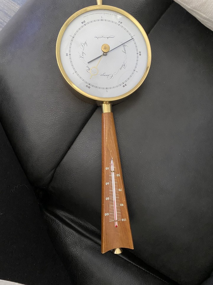 Vintage Airguide Barometer And Thermometer, Airguide Instrument Co ...