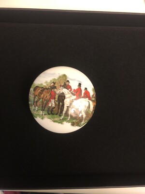 Hunting Scene Covered Trinket Box England | eBay