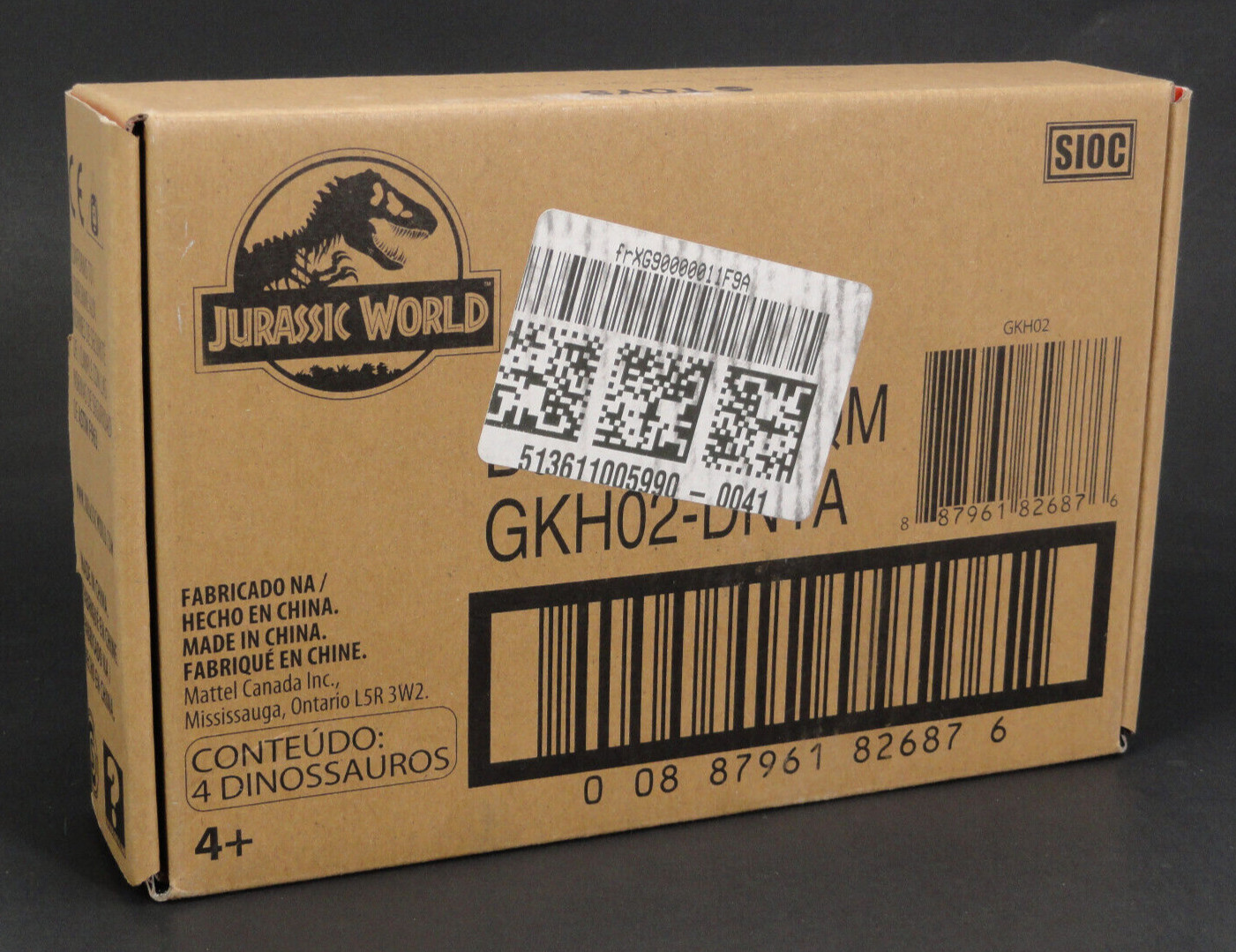 Jurassic World Snap Squad 4 Pack Set Indominus T-Rex Raptor Blue ...