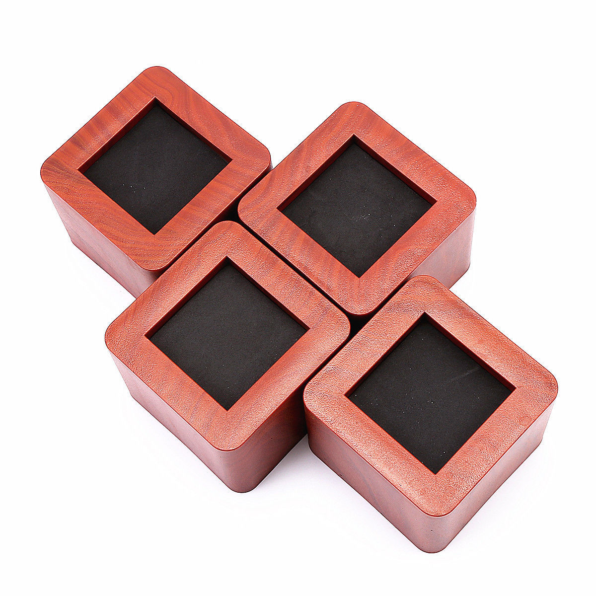 4X Heavy Duty Bed Risers Set Armchair Furniture Blocks Elephant Feet ...