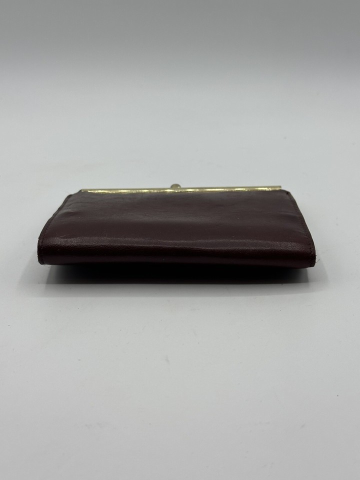 Vtg Etienne Aigner Leather Bifold Wallet Kisslock Coin Purse Wallet ...