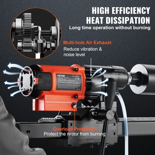3200W Concrete Core Drill Rig Stand Industrial Wet Electric Core ...