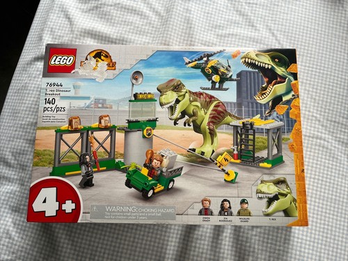 LEGO Jurassic World T. rex Dinosaur Breakout Toy 76944, Dino Toys for ...