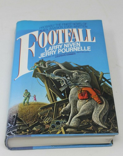 FOOTFALL Larry Niven & Jerry Pournelle 1985 Hardcover in DJ BCE Science ...