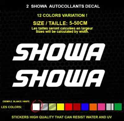 2 SHOWA autocollant Véritable decal autocollant STICKERS IMPERMÉABLE | eBay