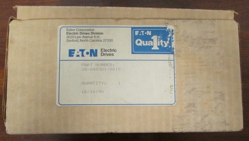 EATON DYNAMATIC 28 000381 0010 RUN STOP Speed Control Switch 28 381 10 ...