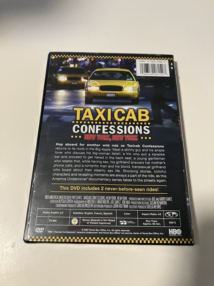 Taxicab Confessions - New York, New York (DVD, 2007) Joe Gantz/Harry ...