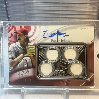 2024 Topps Sterling Sterling Strikes Autograph Relics Red Randy Johnson ...