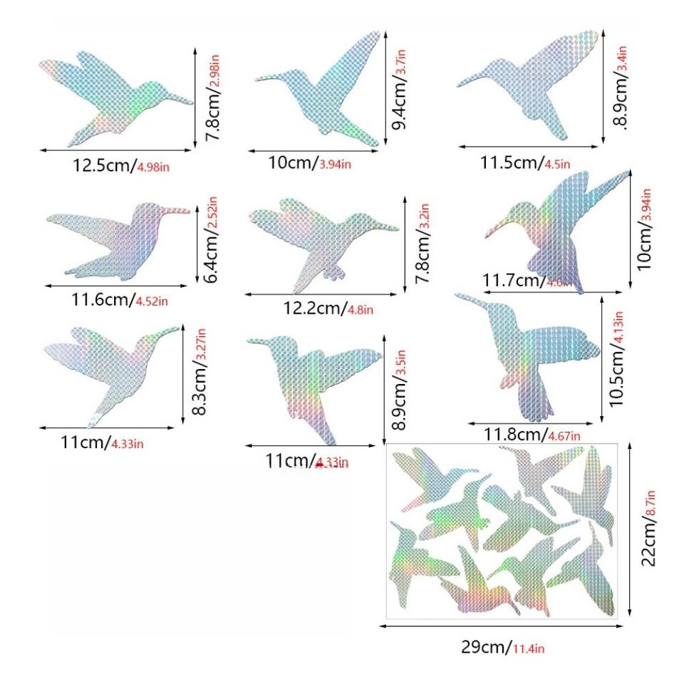 Bird Safe Window Stickers with Easy Application to Prevent Collisions ...