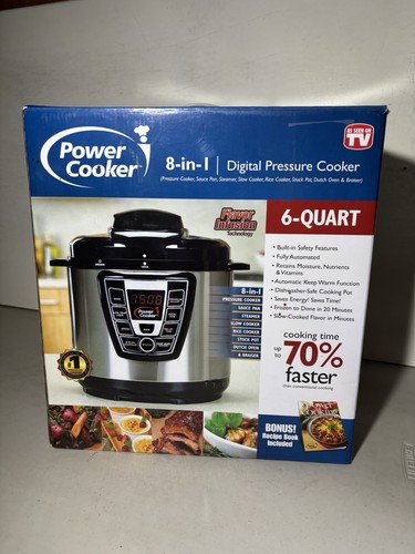 POWER COOKER 6 Quart Digital Pressure Cooker As Seen On TV Model #PC ...