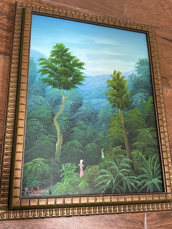 Original Landscape Oil Painting by Late Haitian Artist Raymond Dorleans ...