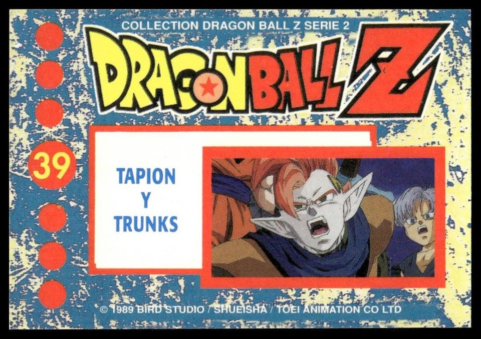 Tapion Y Trunks #39 Holo Foil Collection Dragon Ball Z Serie 2 NM | eBay