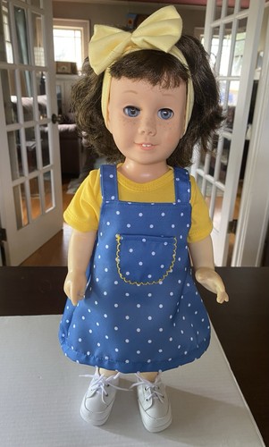 CUTE Vintage ORIGINAL Mattel 1960 CHATTY CATHY Doll BROWN Hair BLUE ...