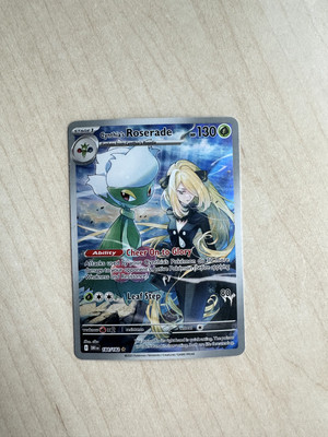 Pokémon TCG Cynthia's Roserade 184/182 Destined Rivals Illustration ...