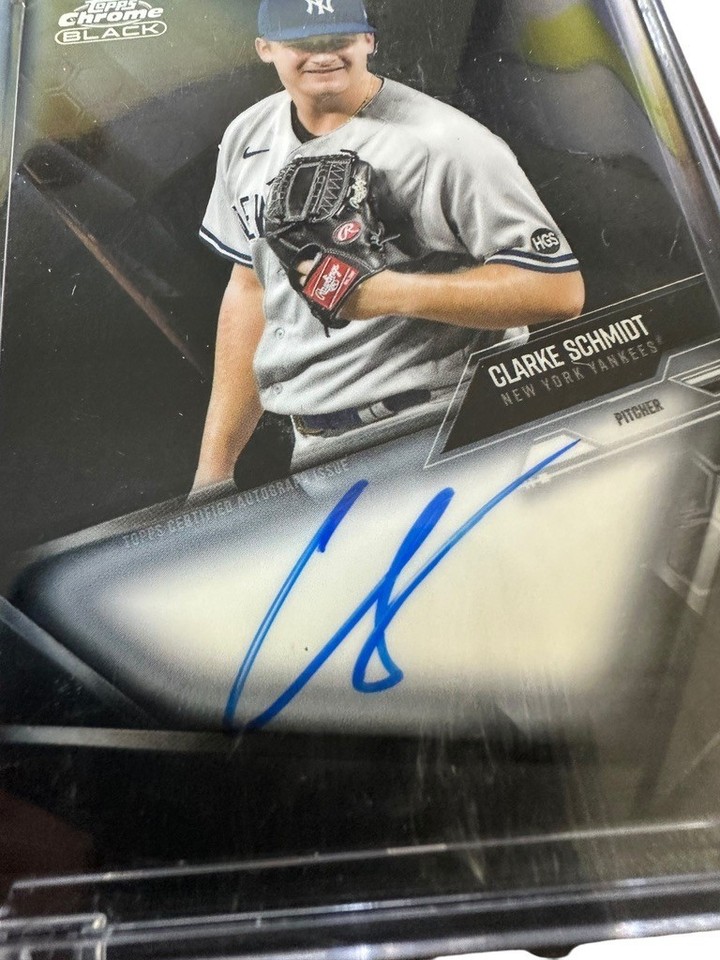 Clarke Schmidt 2021 Topps Chrome Black RC Auto #CBA-CSC Yankees SEALED ...