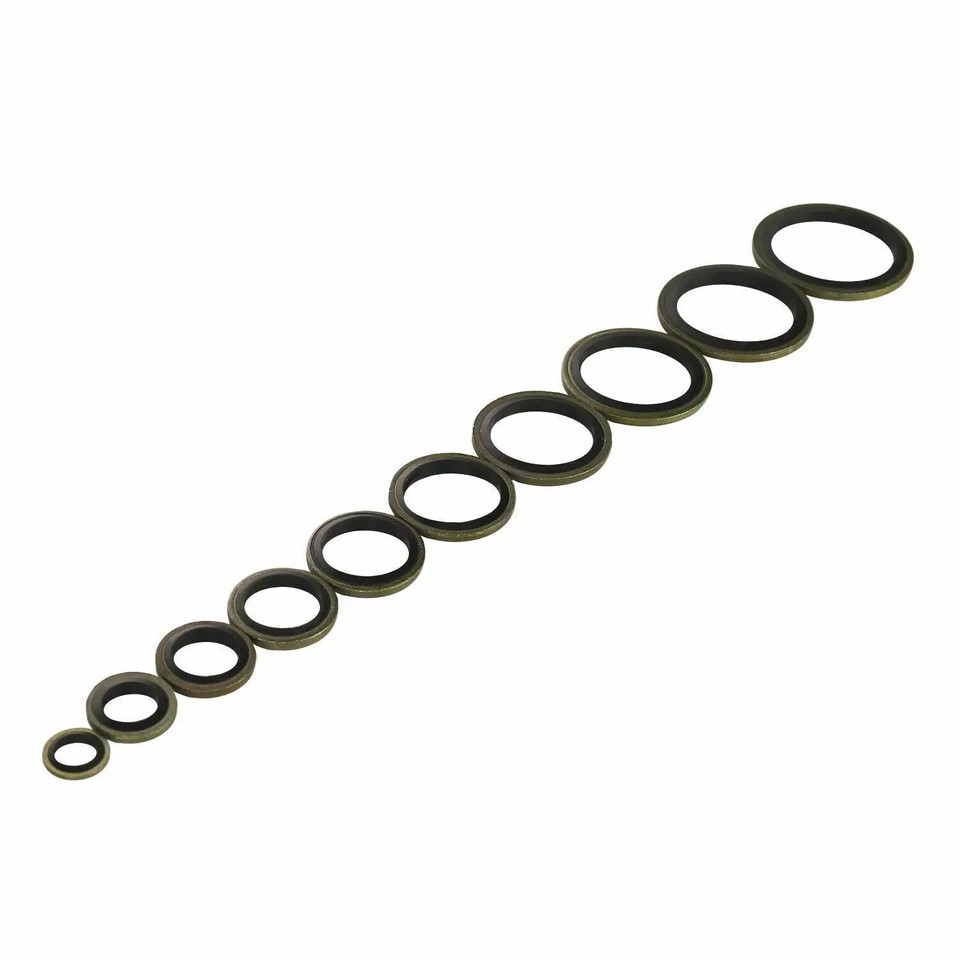 Bonded Seal Sealing Ring Set Oil Drain Screw Combined Washer Assortment ...
